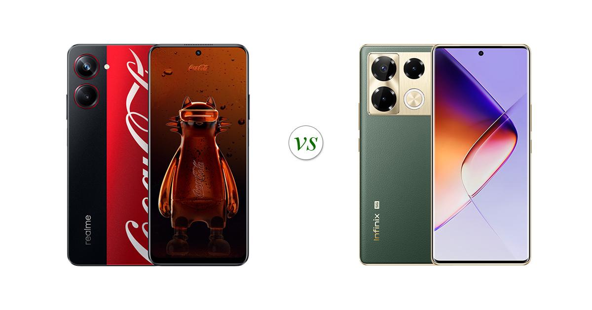 realme 10 Pro 5G Coca-Cola® Edition vs Infinix NOTE 40 Pro+ 5G: Side by ...