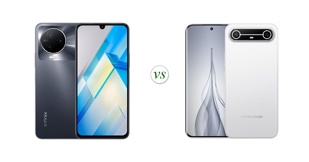 Infinix Note 12 Pro vs TECNO SPARK Slim: Side by Side Specs Comparison