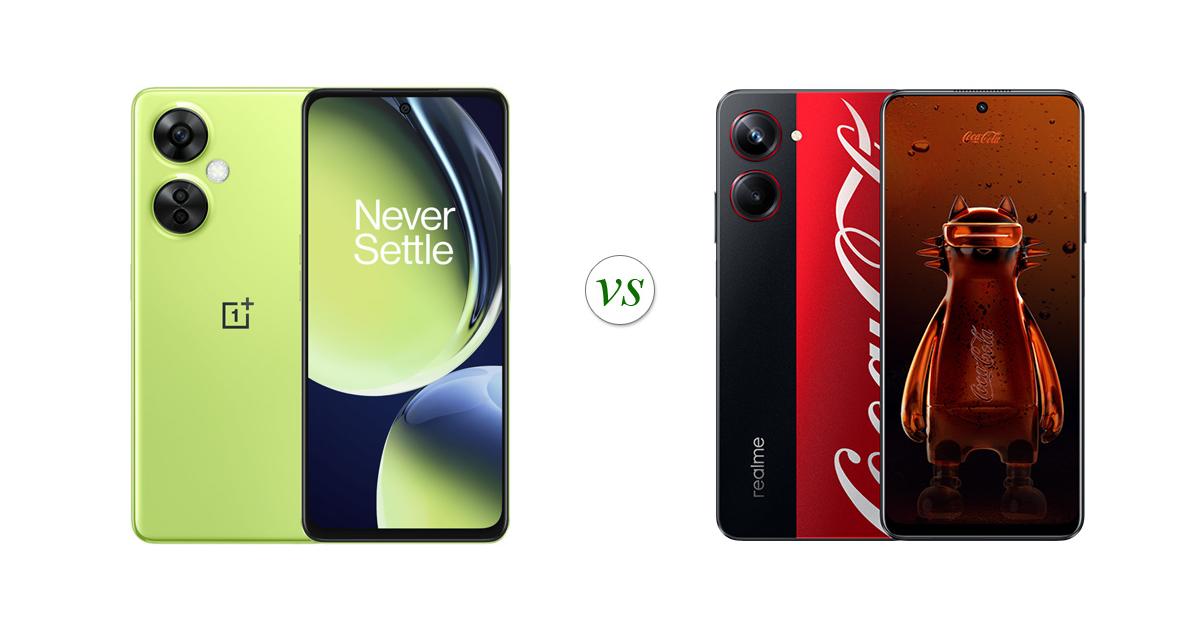 OnePlus Nord CE 3 Lite 5G vs realme 10 Pro 5G Coca-Cola® Edition: Side by Side Specs Comparison