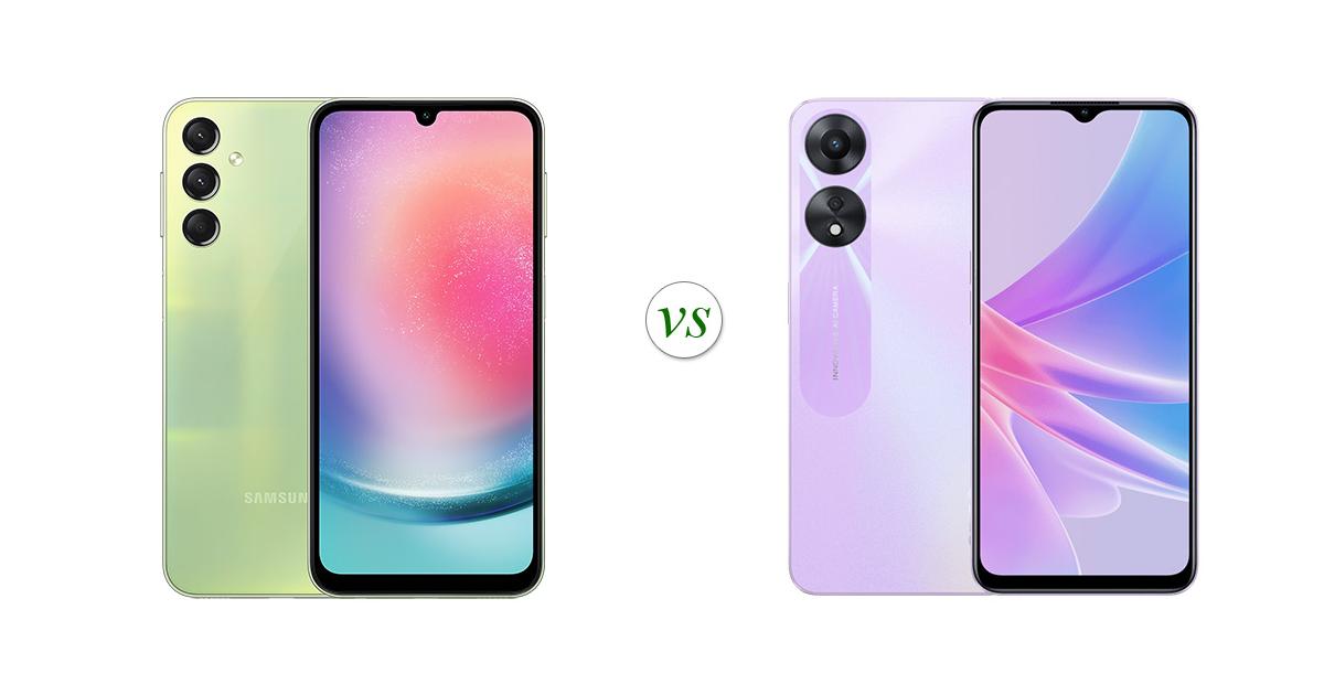 Samsung Galaxy A24 vs OPPO A78 5G: Side by Side Specs Comparison