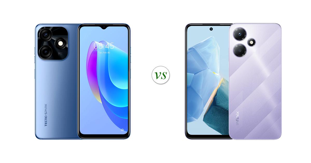 TECNO Spark 10C vs INFINIX Hot 30 Play: Side by Side Specs Comparison