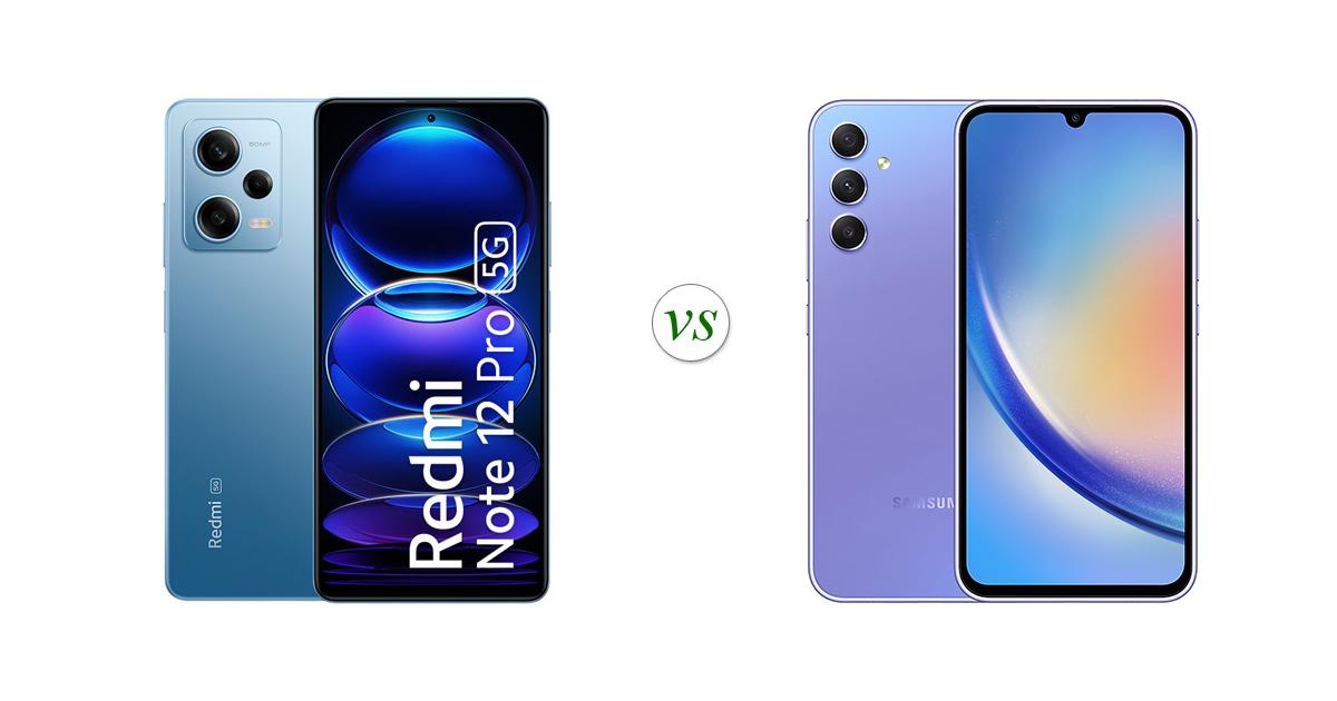 Xiaomi Redmi Note 12 Pro 5G vs Samsung Galaxy A34 5G: Side by Side ...