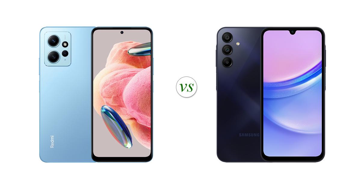 Xiaomi Redmi Note 12 vs Samsung Galaxy A15: Side by Side Specs Comparison