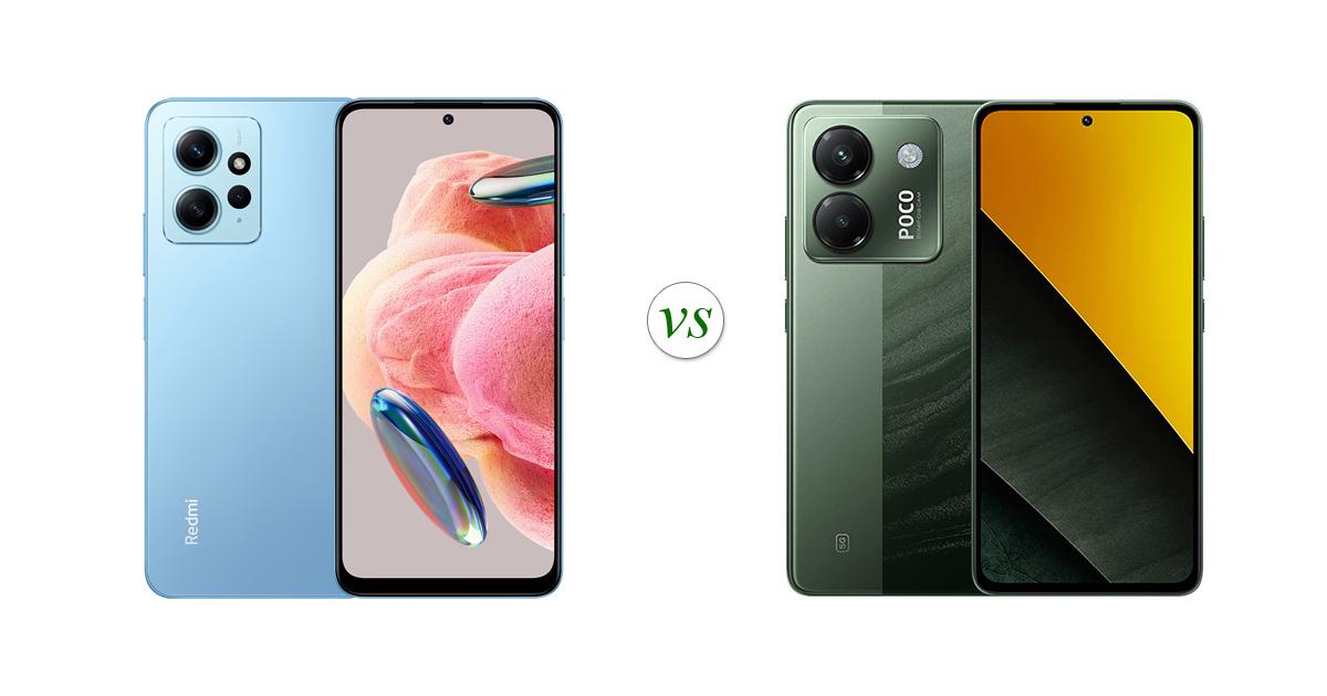 Xiaomi Redmi Note 12 vs POCO M7 Pro 5G: Side by Side Specs Comparison