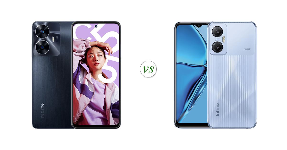 realme C55 vs Infinix Hot 20 5G: Side by Side Specs Comparison