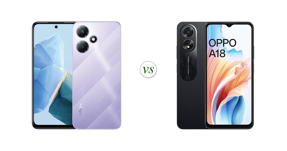 INFINIX Hot 30 Play vs OPPO A18: Side by Side Specs Comparison