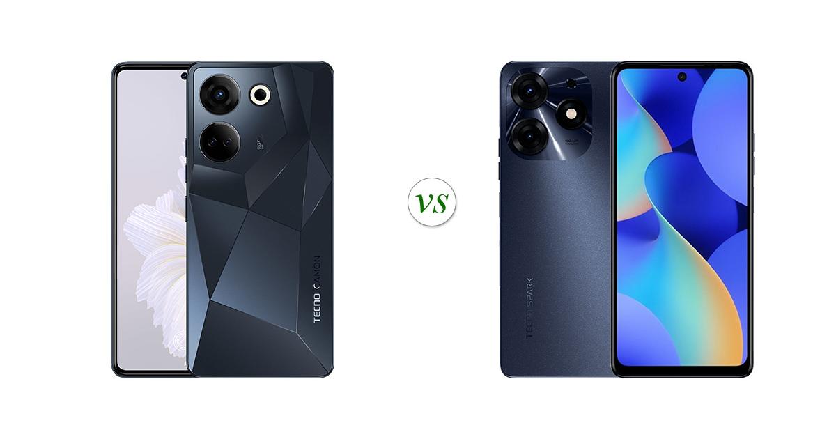 TECNO CAMON 20 Pro vs TECNO Spark 10 Pro: Side by Side Specs Comparison