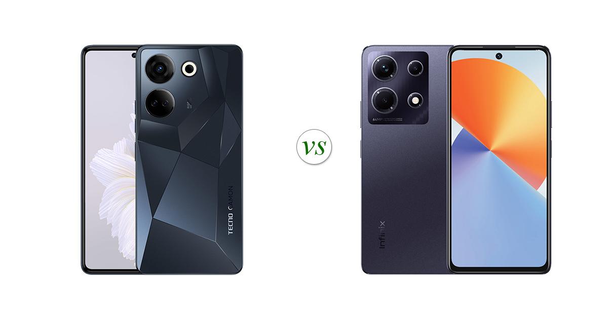 TECNO CAMON 20 Pro vs Infinix NOTE 30: Side by Side Specs Comparison