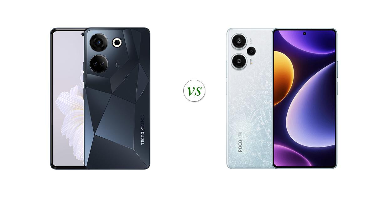 TECNO CAMON 20 Pro vs POCO F5: Side by Side Specs Comparison