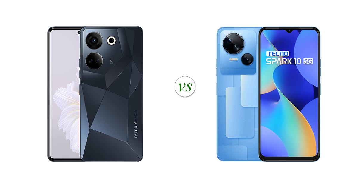 TECNO CAMON 20 Pro vs TECNO SPARK 10 5G: Side by Side Specs Comparison