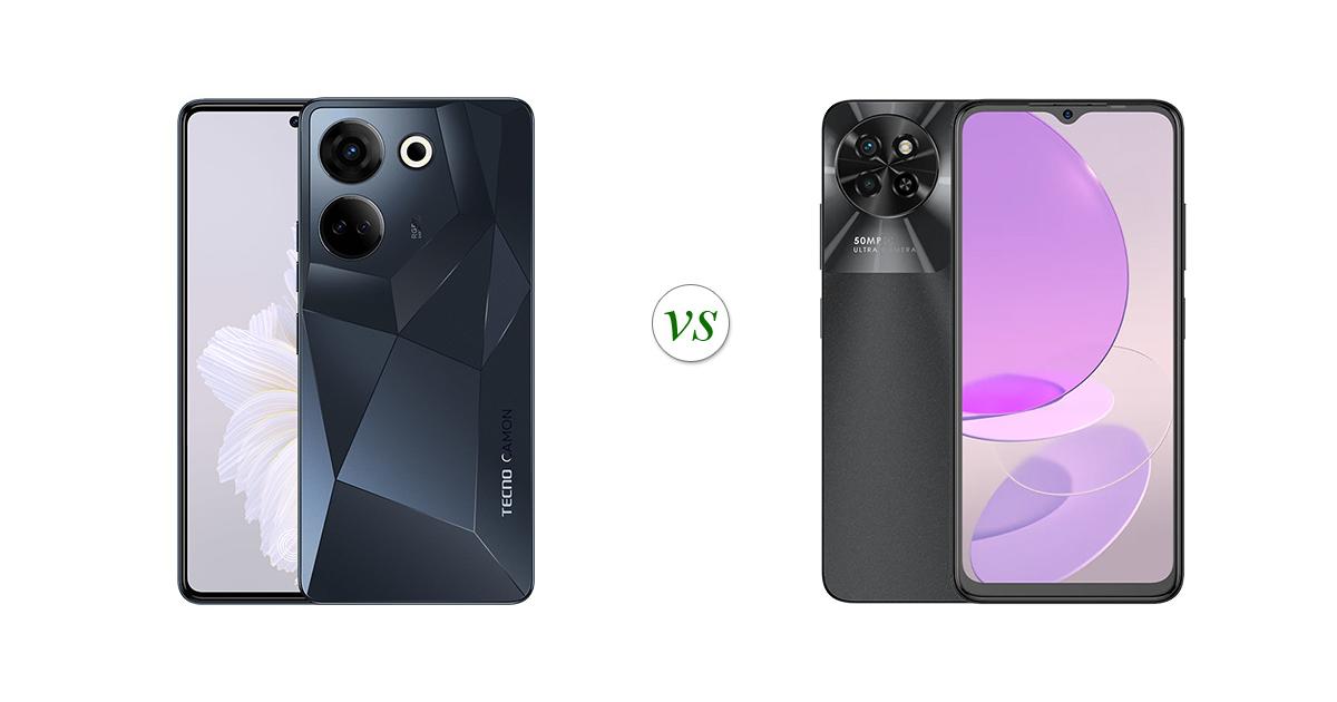 TECNO CAMON 20 Pro vs itel S23: Side by Side Specs Comparison