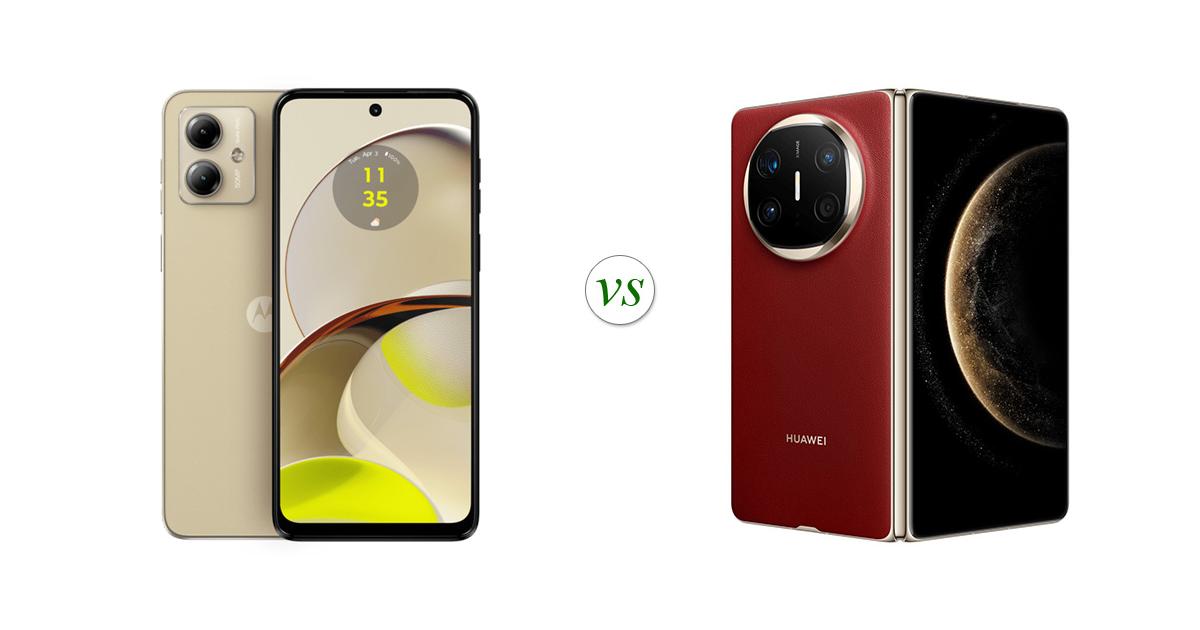 Motorola Moto G14 vs HUAWEI Mate X6: Side by Side Specs Comparison