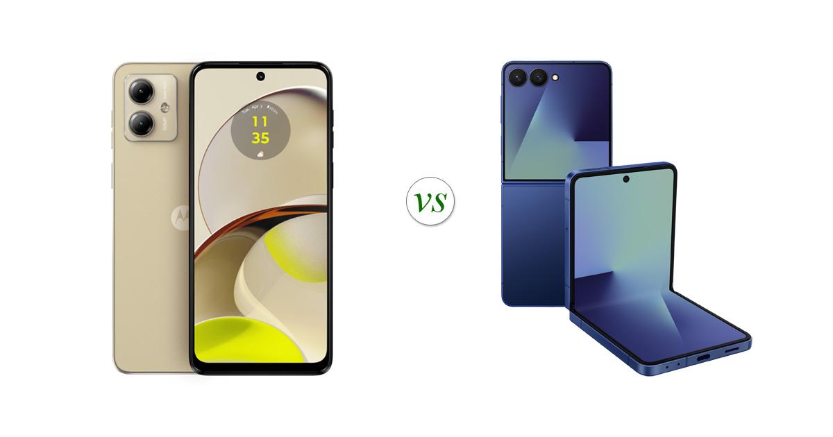 Motorola Moto G14 vs SAMSUNG Galaxy Z Flip7: Side by Side Specs Comparison