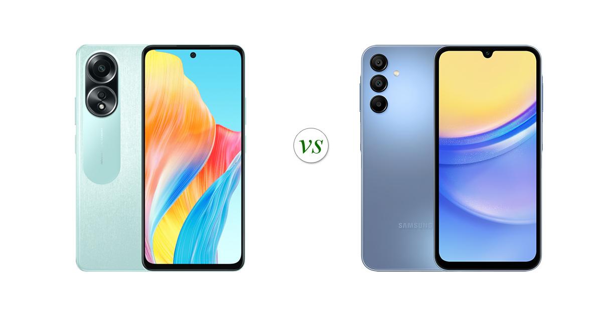 OPPO A58 vs Samsung Galaxy A15 5G: Side by Side Specs Comparison
