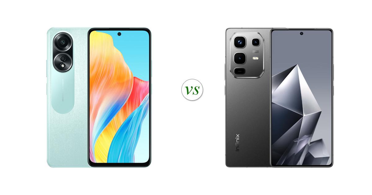 OPPO A58 vs Infinix NOTE 50: Side by Side Specs Comparison