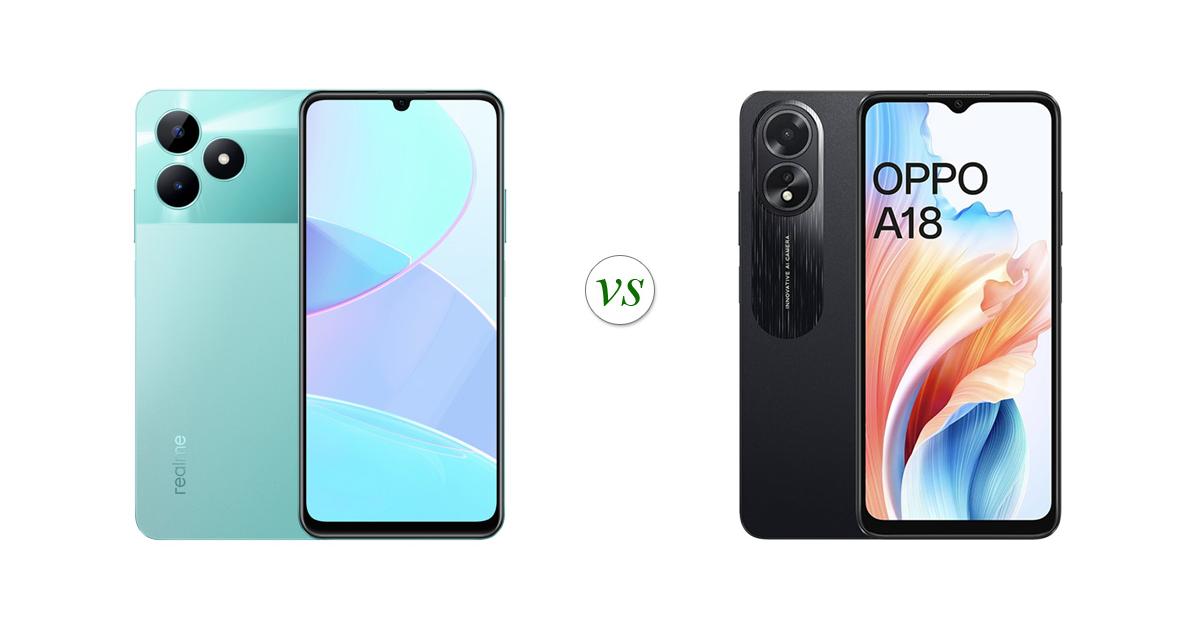 realme C51 vs OPPO A18: Side by Side Specs Comparison