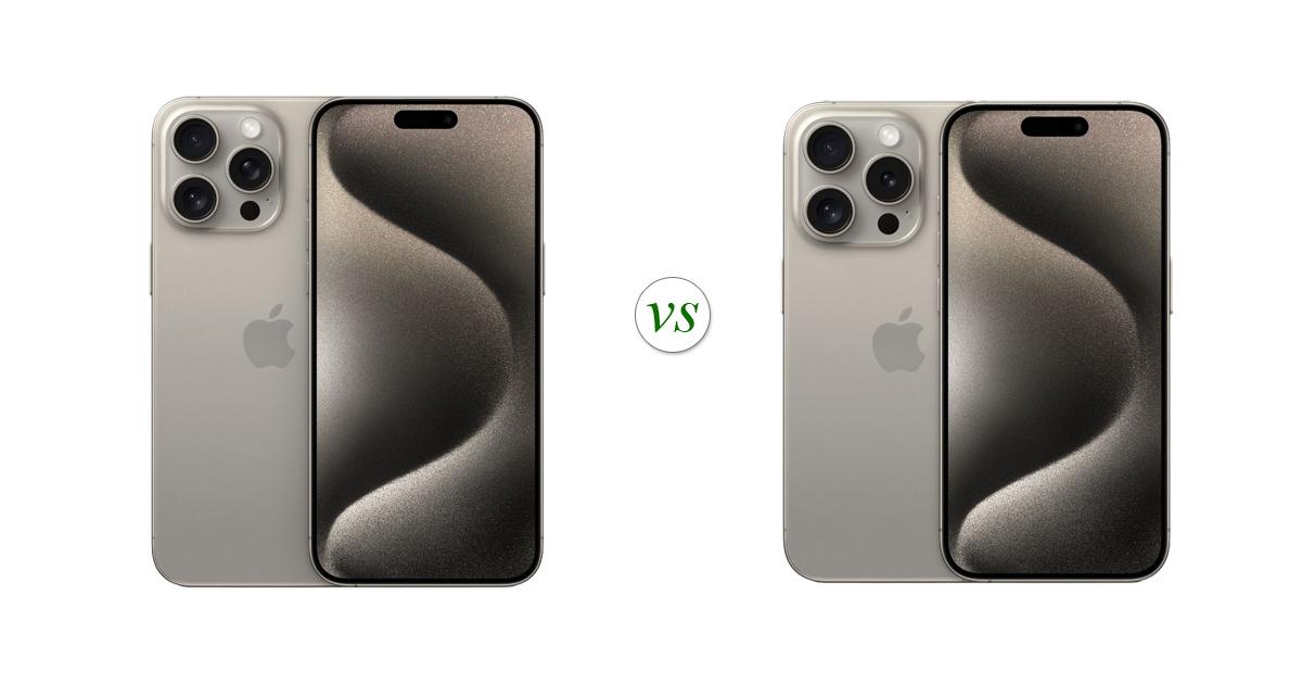 Apple iPhone 15 Pro Max vs Apple iPhone 15 Pro: Side by Side Specs ...
