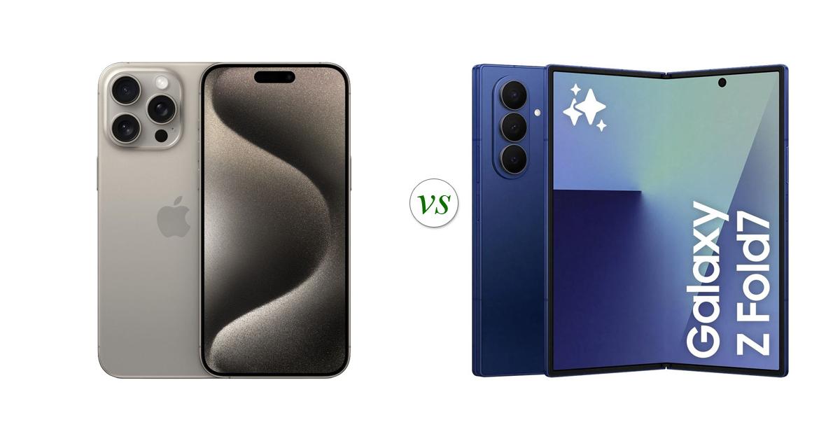 Apple iPhone 15 Pro Max vs SAMSUNG Galaxy Z Fold7: Side by Side Specs ...
