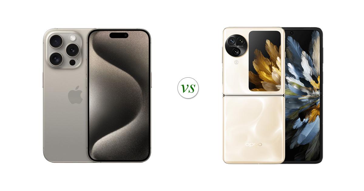 Apple iPhone 15 Pro vs OPPO Find N3 Flip: Side by Side Specs Comparison