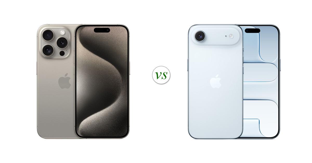 Apple iPhone 15 Pro vs Apple iPhone Air: Side by Side Specs Comparison