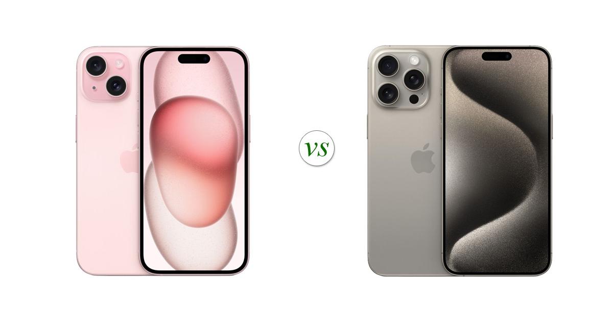 Apple iPhone 15 vs Apple iPhone 15 Pro Max: Side by Side Specs Comparison