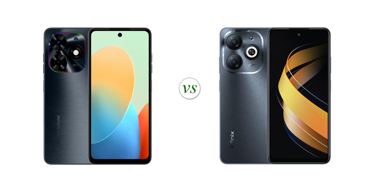 TECNO SPARK Go 2024 vs Infinix SMART 8: Side by Side Specs Comparison