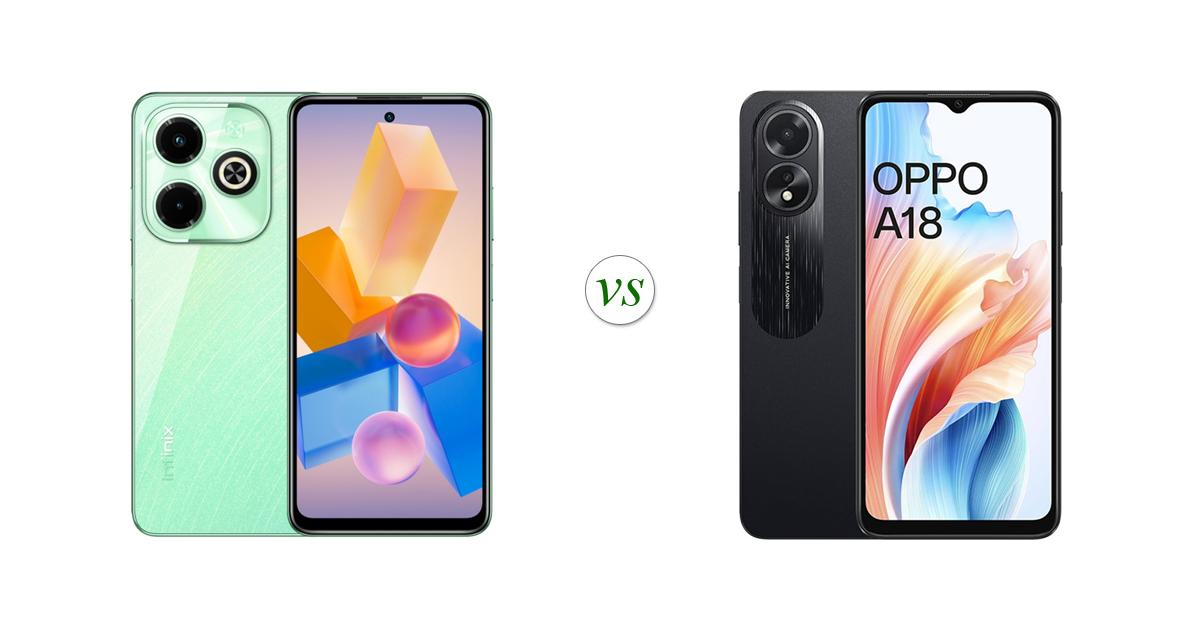 Infinix Hot 40i vs OPPO A18: Side by Side Specs Comparison