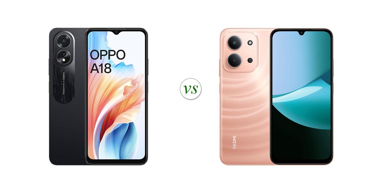 OPPO A18 vs Redmi 15C: Side by Side Specs Comparison