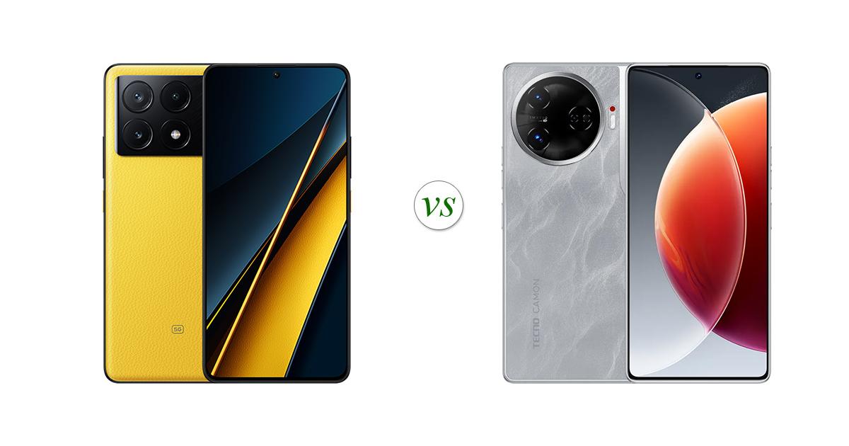 POCO X6 Pro 5G vs TECNO CAMON 30 Pro 5G: Side by Side Specs Comparison