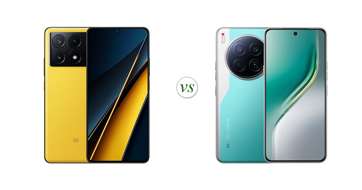 POCO X6 Pro 5G vs TECNO CAMON 40 Premier 5G: Side by Side Specs Comparison