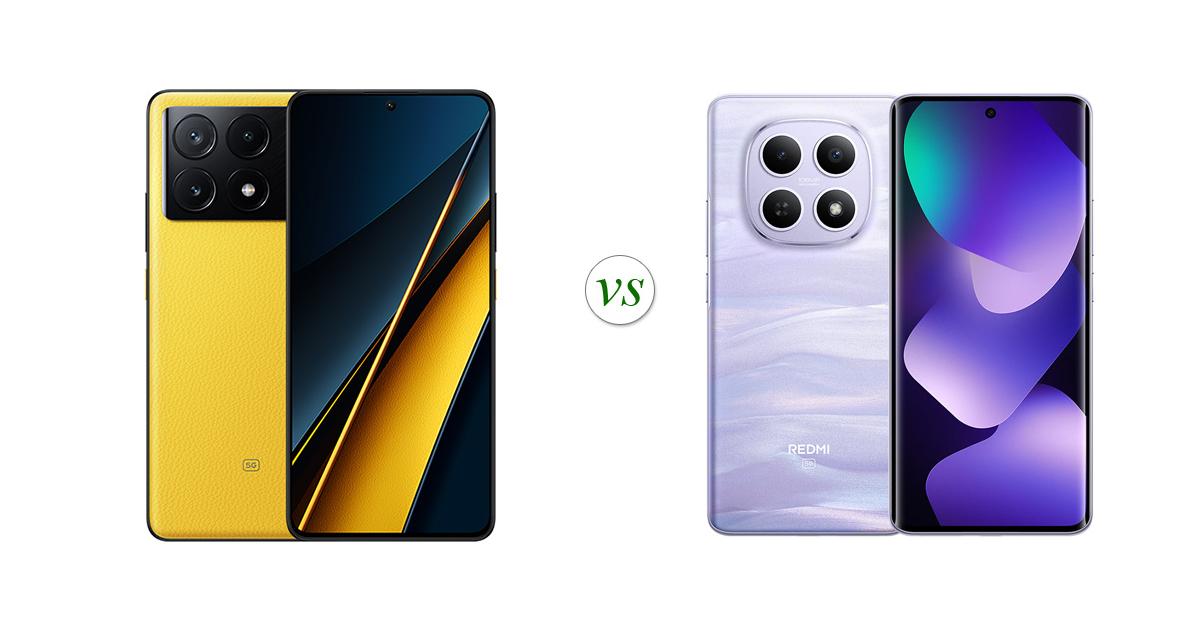 POCO X6 Pro 5G vs Redmi Note 15 5G: Side by Side Specs Comparison