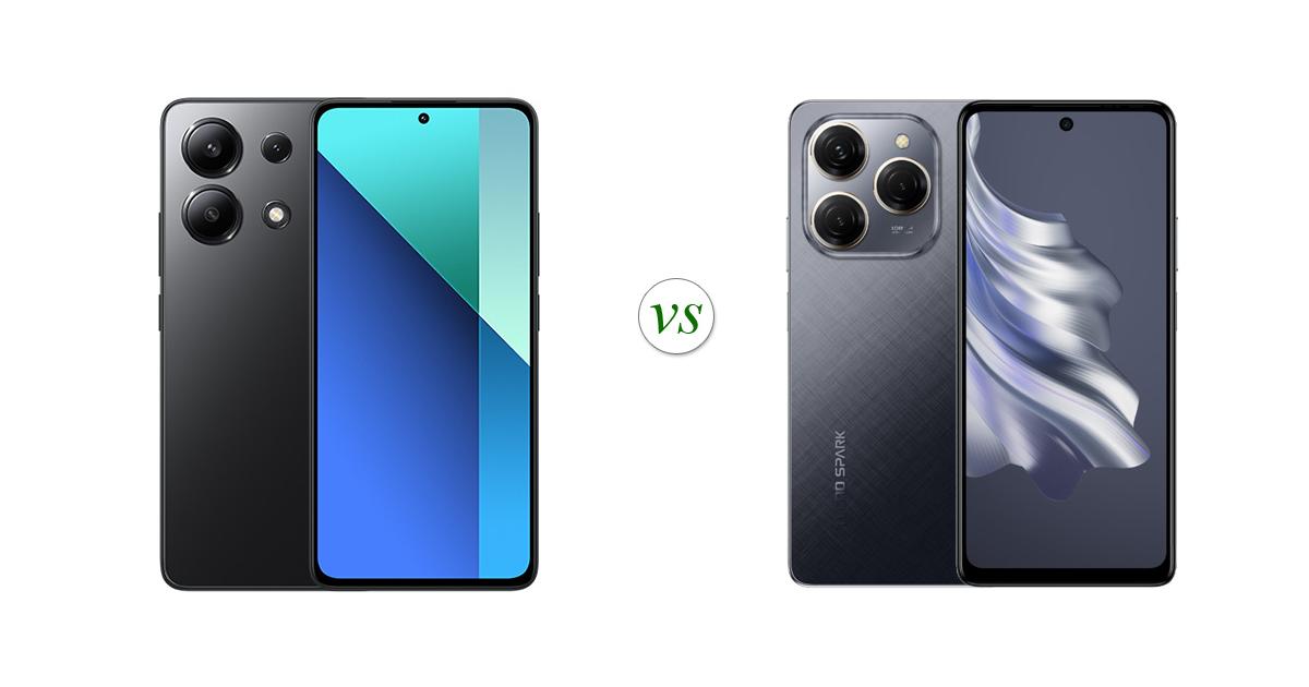 Redmi Note 13 vs TECNO SPARK 20 Pro: Side by Side Specs Comparison
