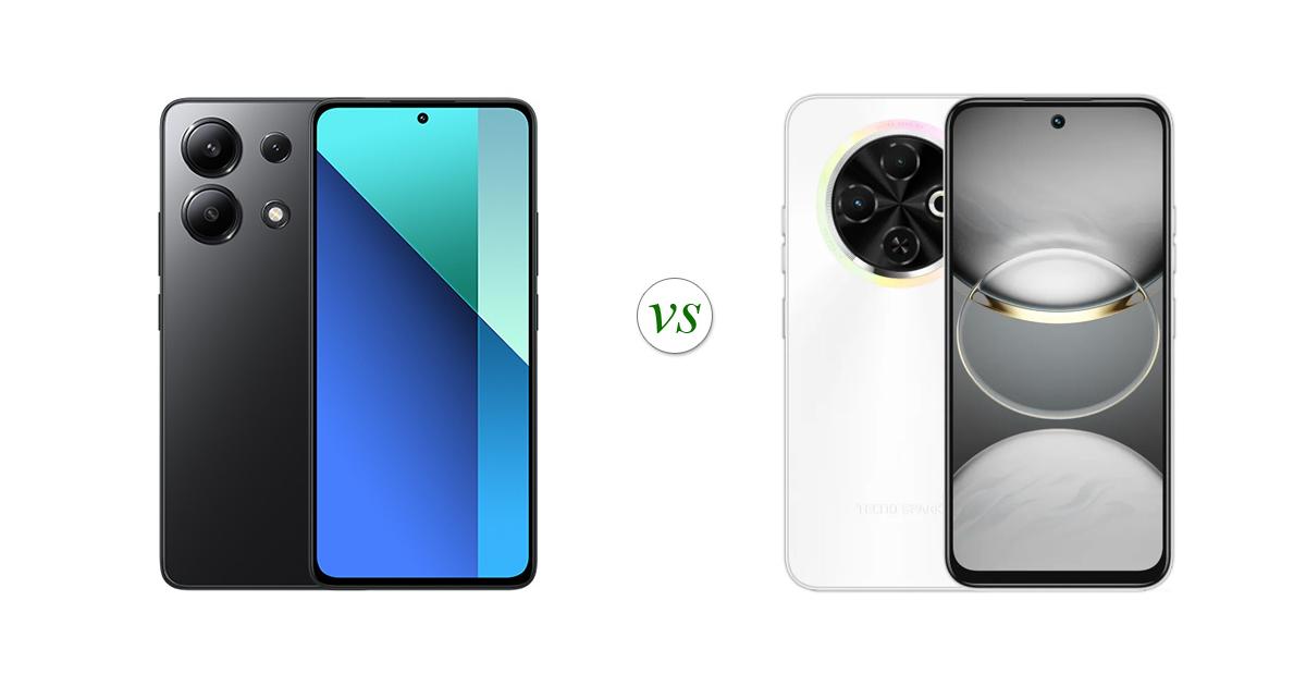 Redmi Note 13 vs TECNO SPARK 30C: Side by Side Specs Comparison