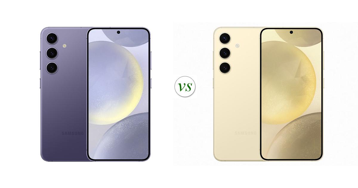 Samsung Galaxy S24+ vs Samsung Galaxy S24: Side by Side Specs Comparison