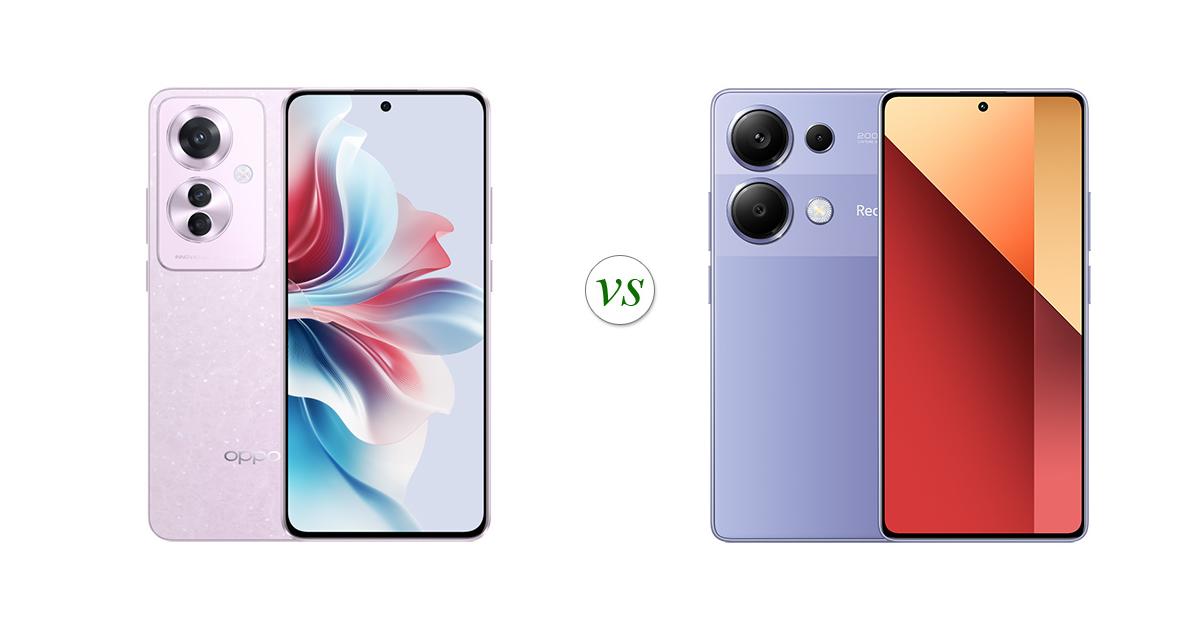 OPPO Reno11 F 5G vs Redmi Note 13 Pro: Side by Side Specs Comparison