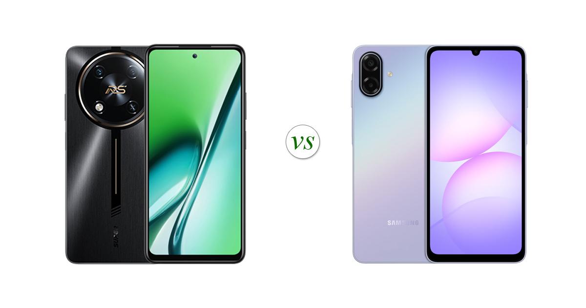 itel RS4 vs SAMSUNG Galaxy A07 5G: Side by Side Specs Comparison