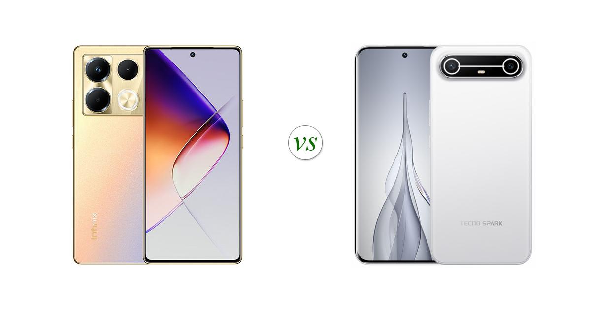 Infinix NOTE 40 vs TECNO SPARK Slim: Side by Side Specs Comparison