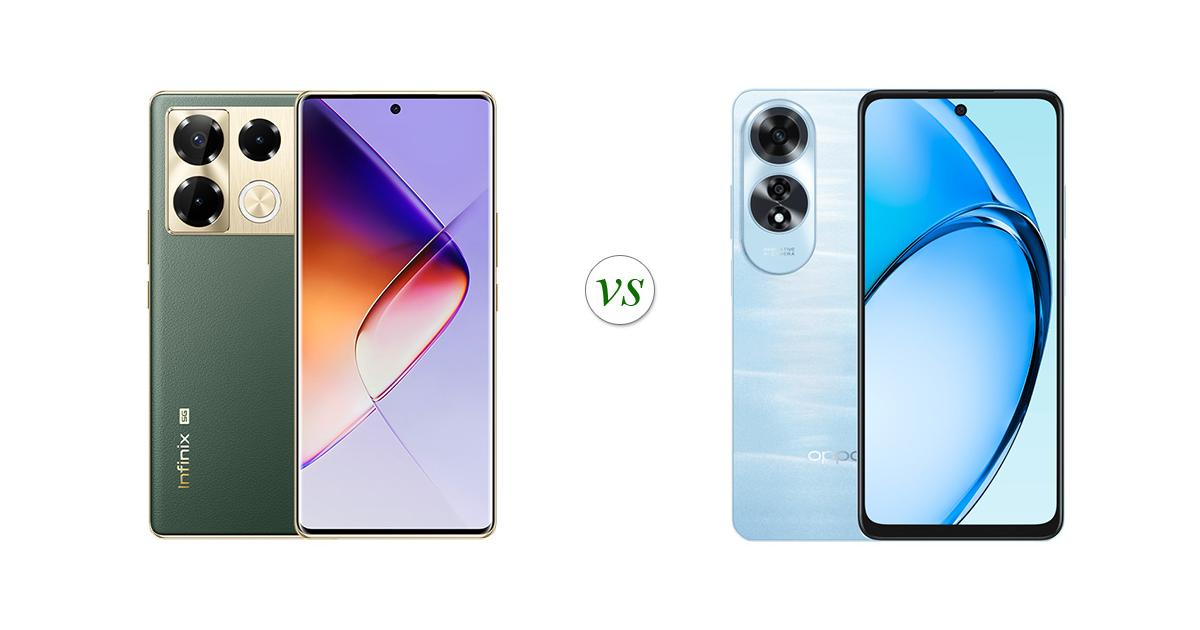 Infinix NOTE 40 Pro vs OPPO A60: Side by Side Specs Comparison