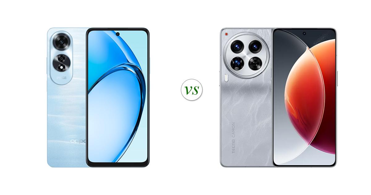 OPPO A60 vs TECNO CAMON 30 Premier 5G: Side by Side Specs Comparison
