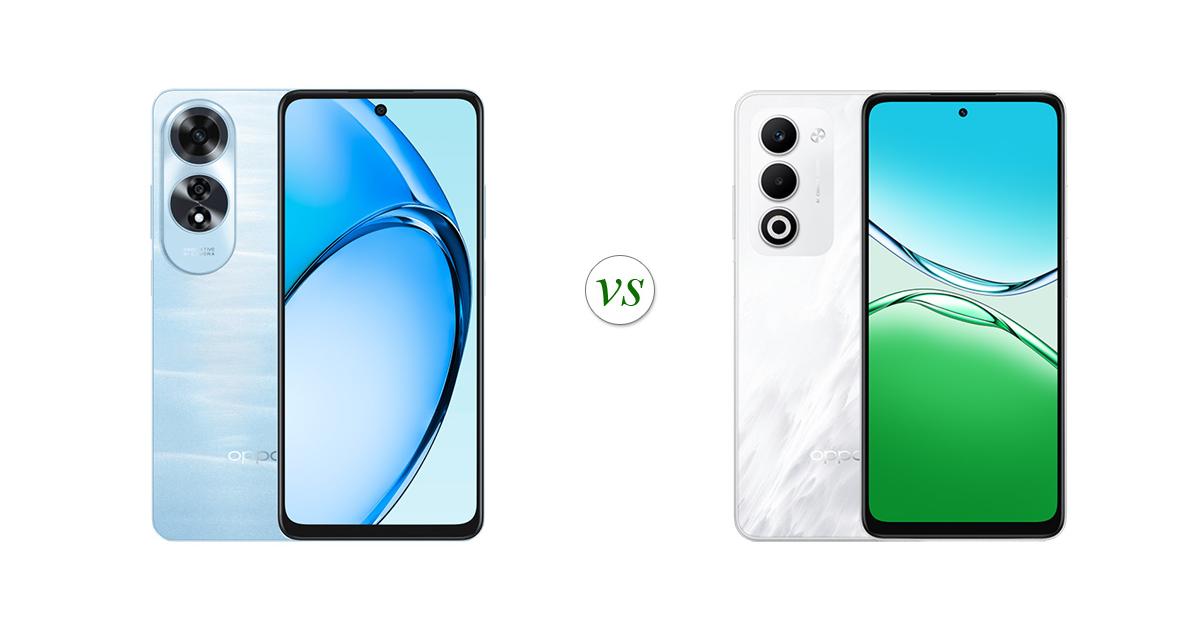 OPPO A60 vs OPPO A5 5G: Side by Side Specs Comparison