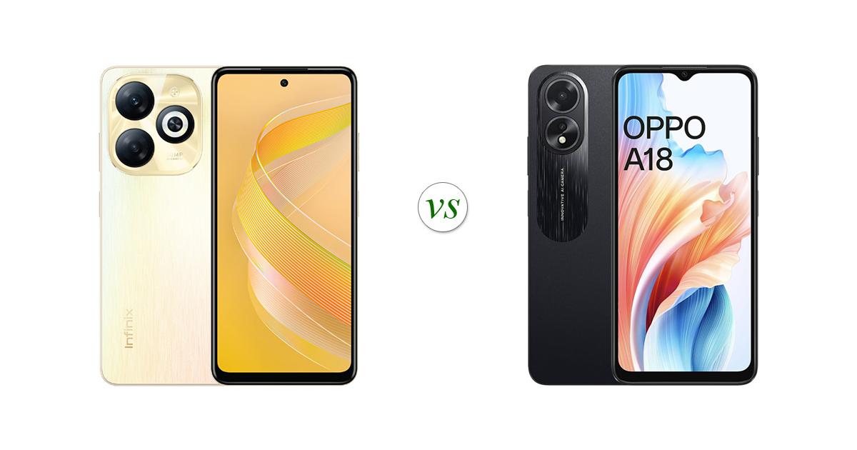 Infinix SMART 8 Pro vs OPPO A18: Side by Side Specs Comparison