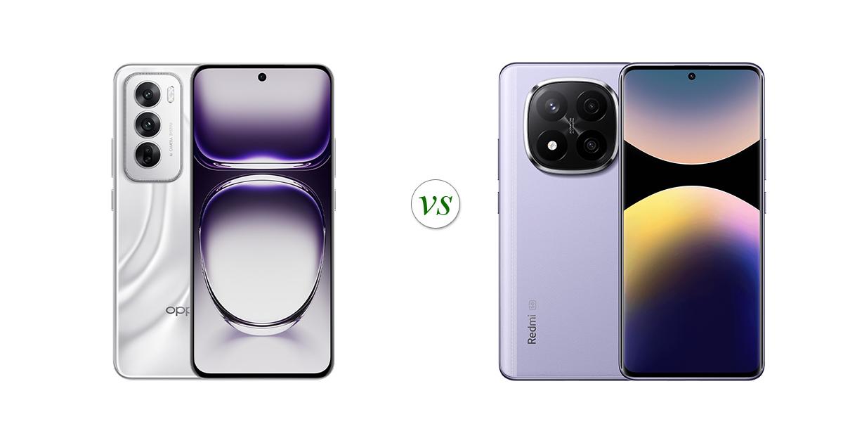 OPPO Reno12 5G vs Redmi Note 14 Pro+ 5G: Side by Side Specs Comparison