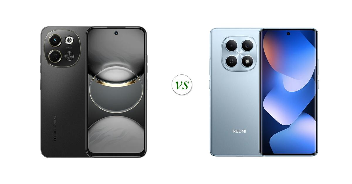 TECNO SPARK 30 5G vs Redmi Note 15: Side by Side Specs Comparison