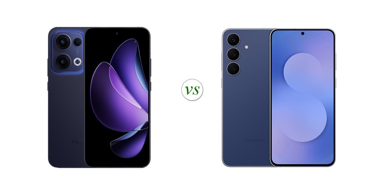 OPPO Reno13 5G vs SAMSUNG Galaxy S25 FE: Side by Side Specs Comparison