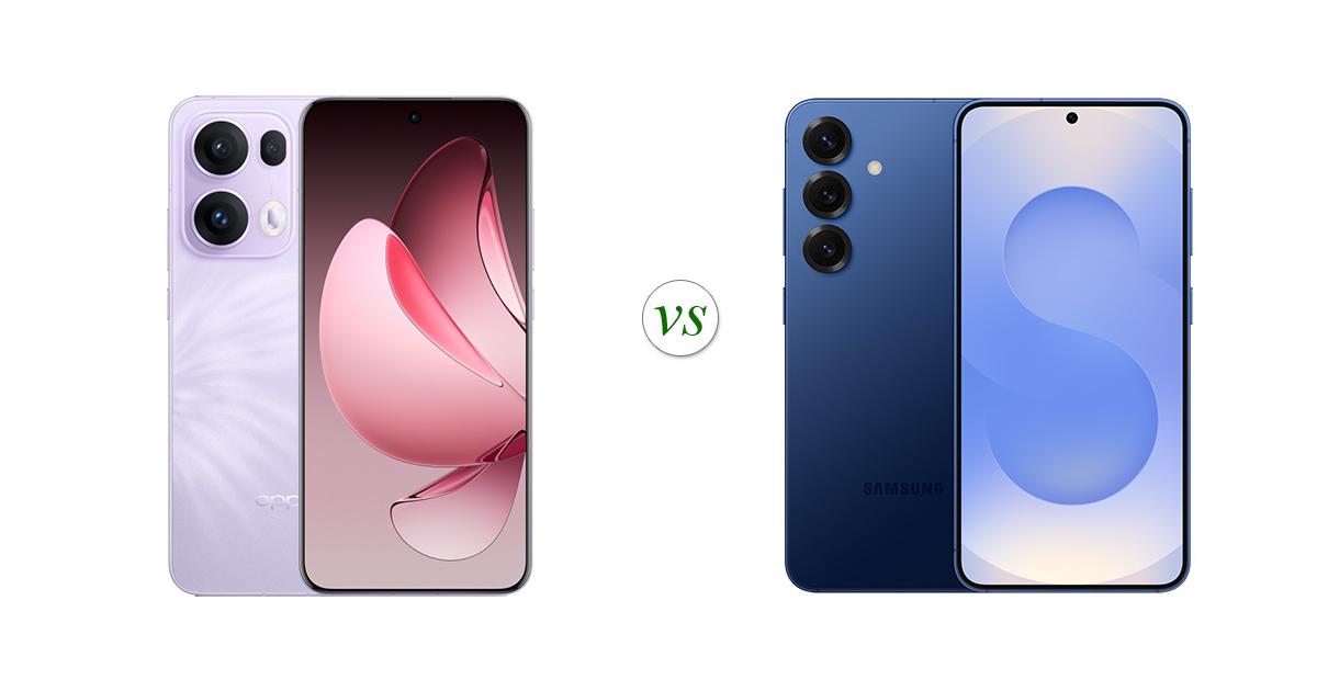 OPPO Reno13 Pro 5G vs SAMSUNG Galaxy S25: Side by Side Specs Comparison