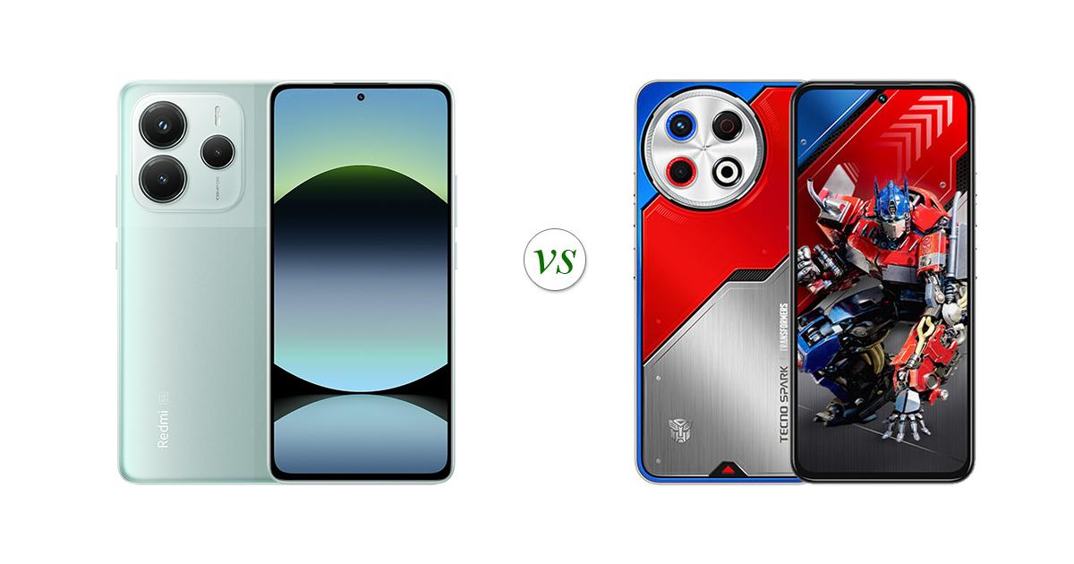 Redmi Note 14 vs TECNO SPARK 30 Pro: Side by Side Specs Comparison