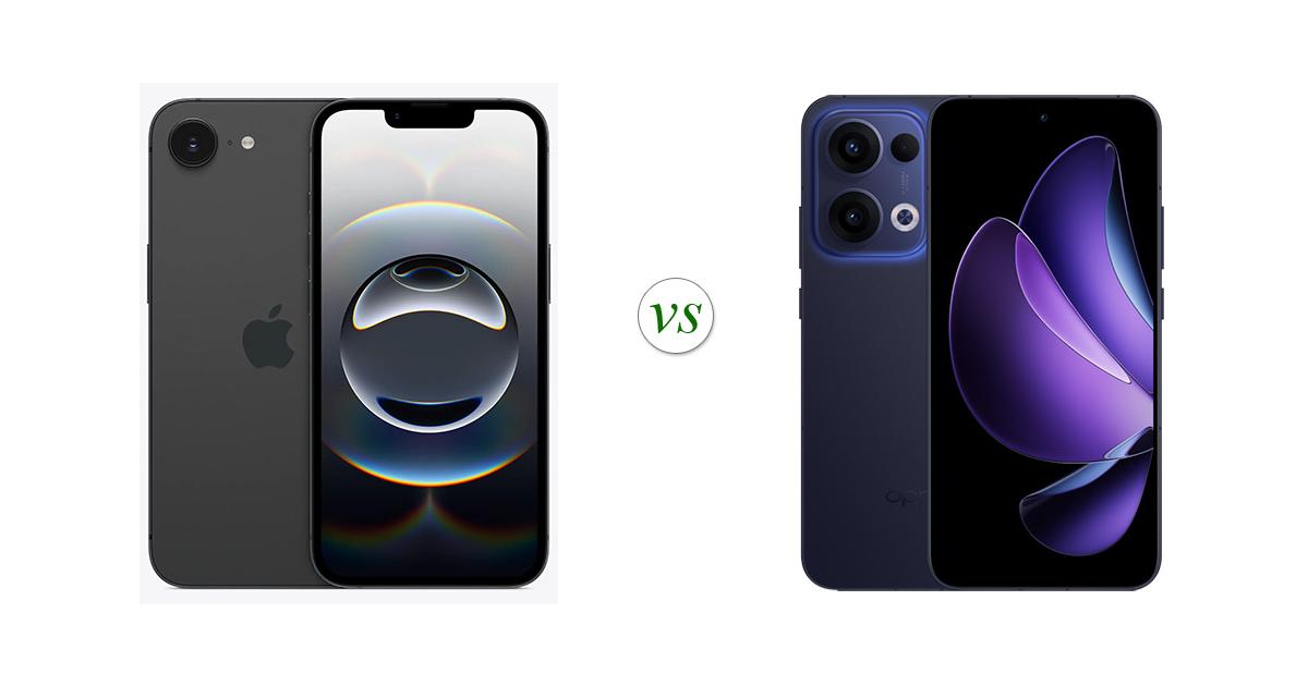 Apple iPhone 16e vs OPPO Reno13 5G: Side by Side Specs Comparison