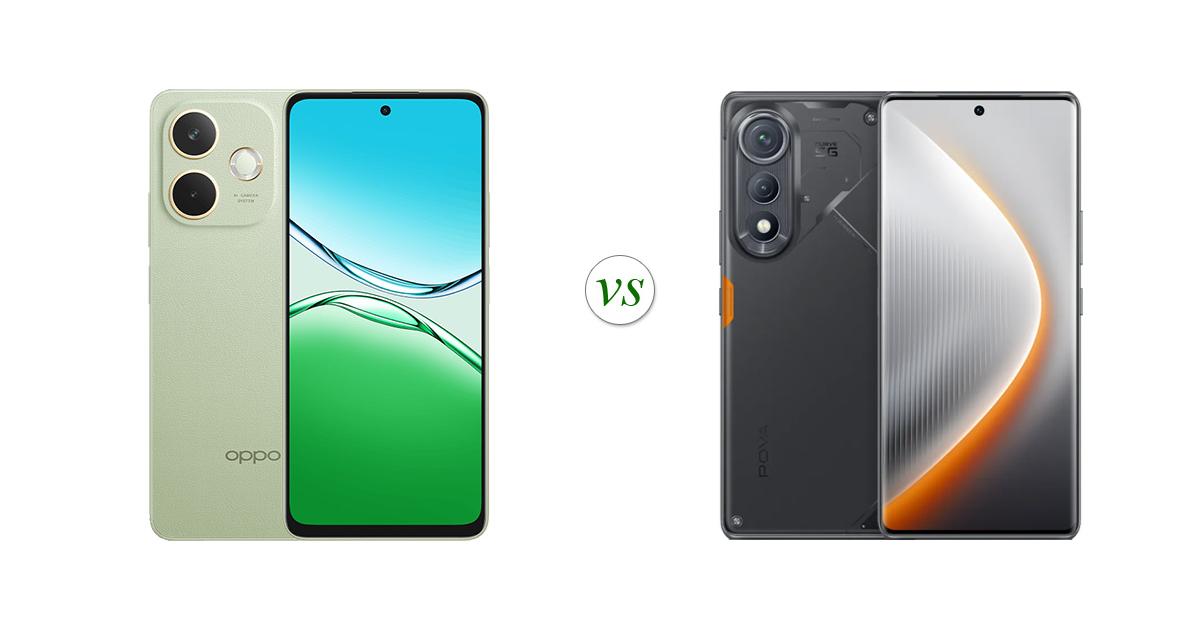 OPPO A5 Pro vs TECNO POVA Curve 5G: Side by Side Specs Comparison