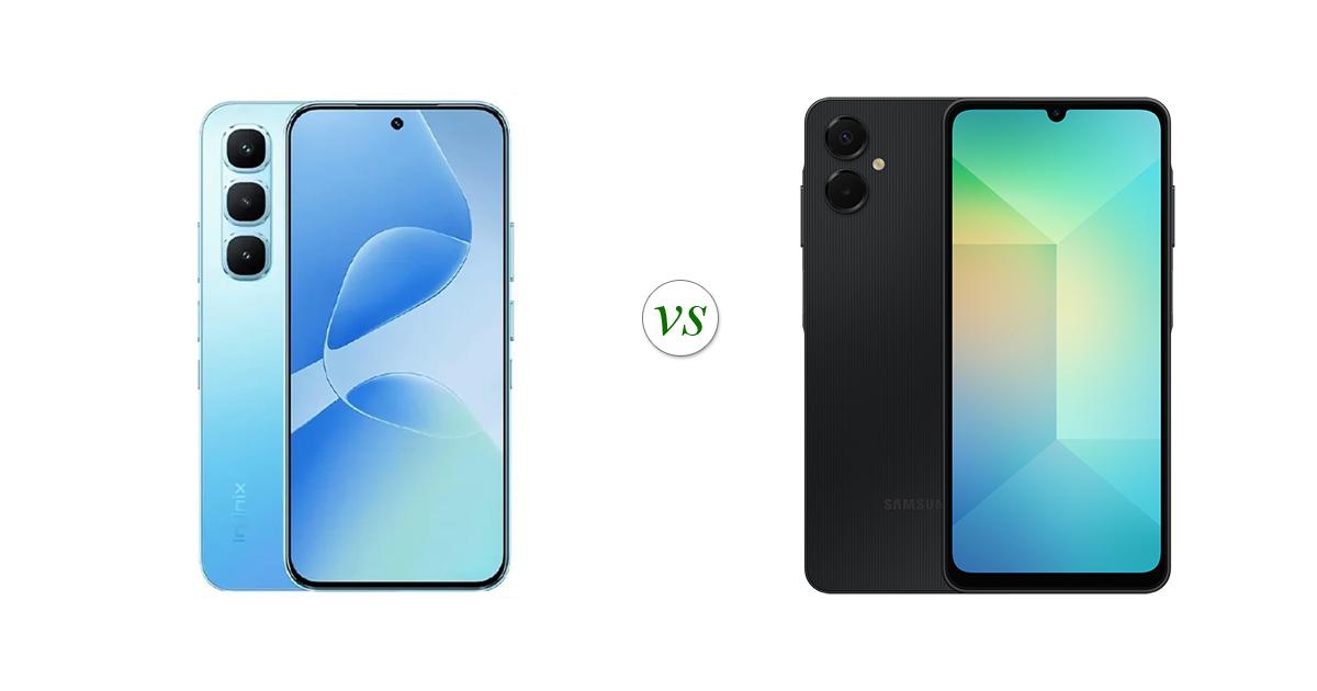 Infinix HOT 60 Pro vs SAMSUNG Galaxy A06 5G: Side by Side Specs Comparison