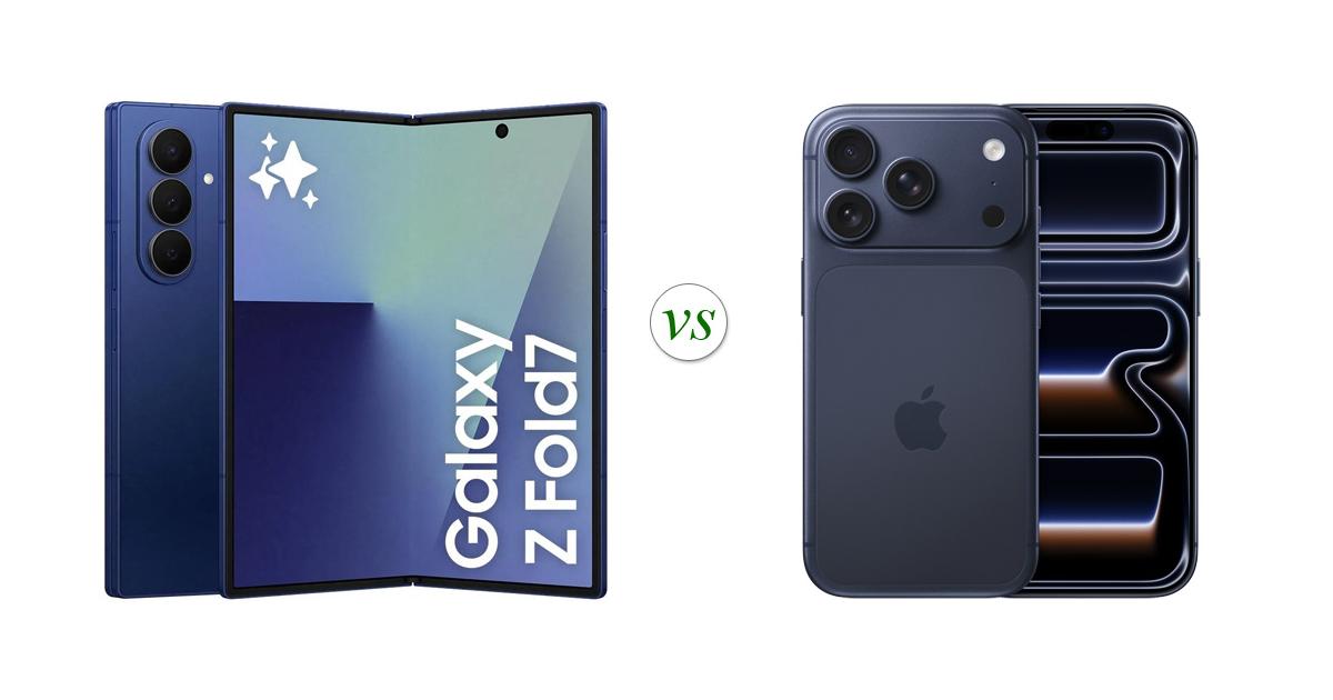 SAMSUNG Galaxy Z Fold7 vs iPhone 17 Pro: Side by Side Specs Comparison